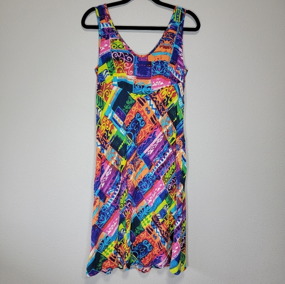 Jams World | Dresses | Jams World Midi Hawaiian Pull On Swoop Neck ...